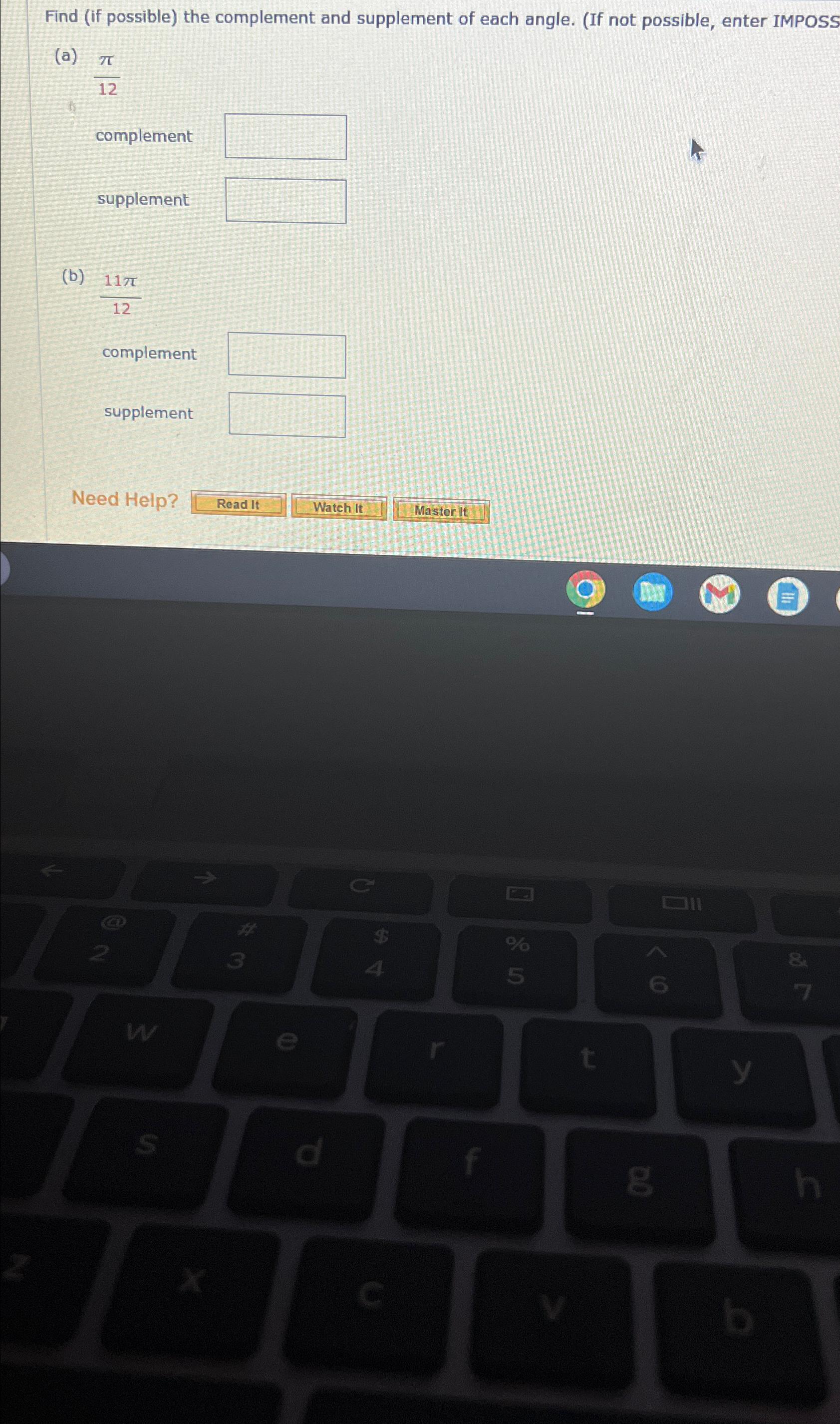 Solved Find (if possible) ﻿the complement and supplement of | Chegg.com