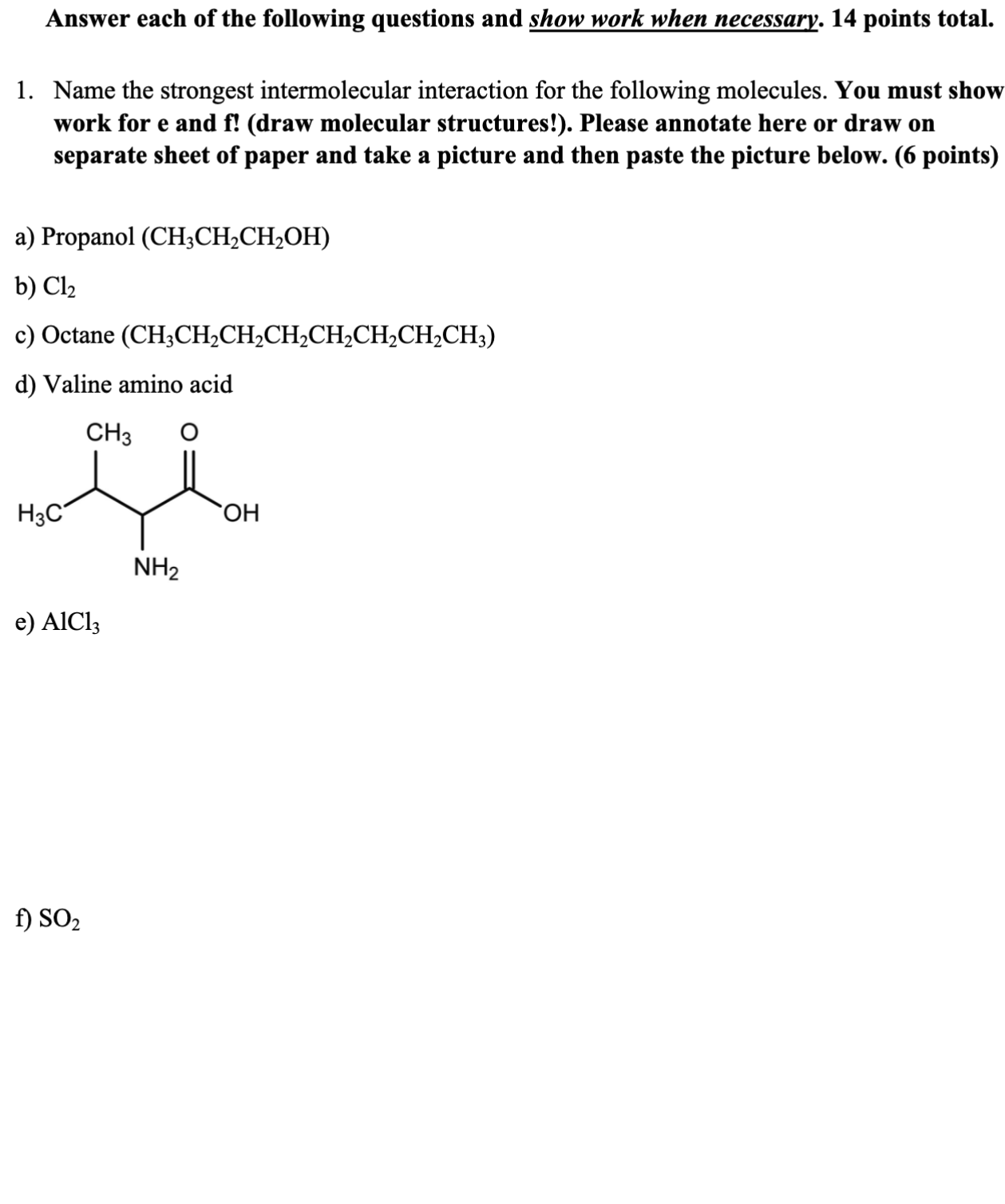Solved Answer each of ﻿the following questions and show work | Chegg.com