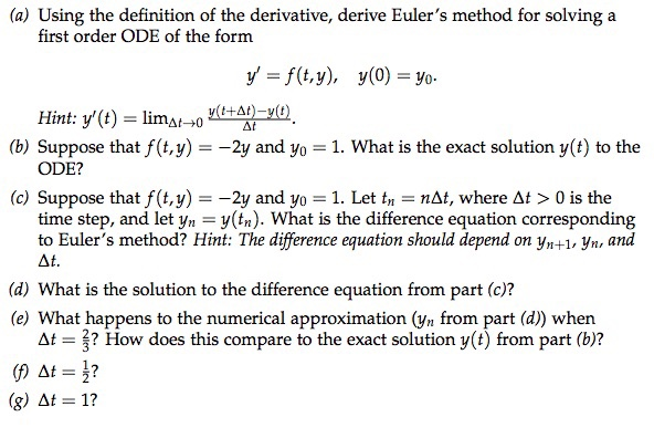 Solved (a) Using the definition of the derivative, derive | Chegg.com
