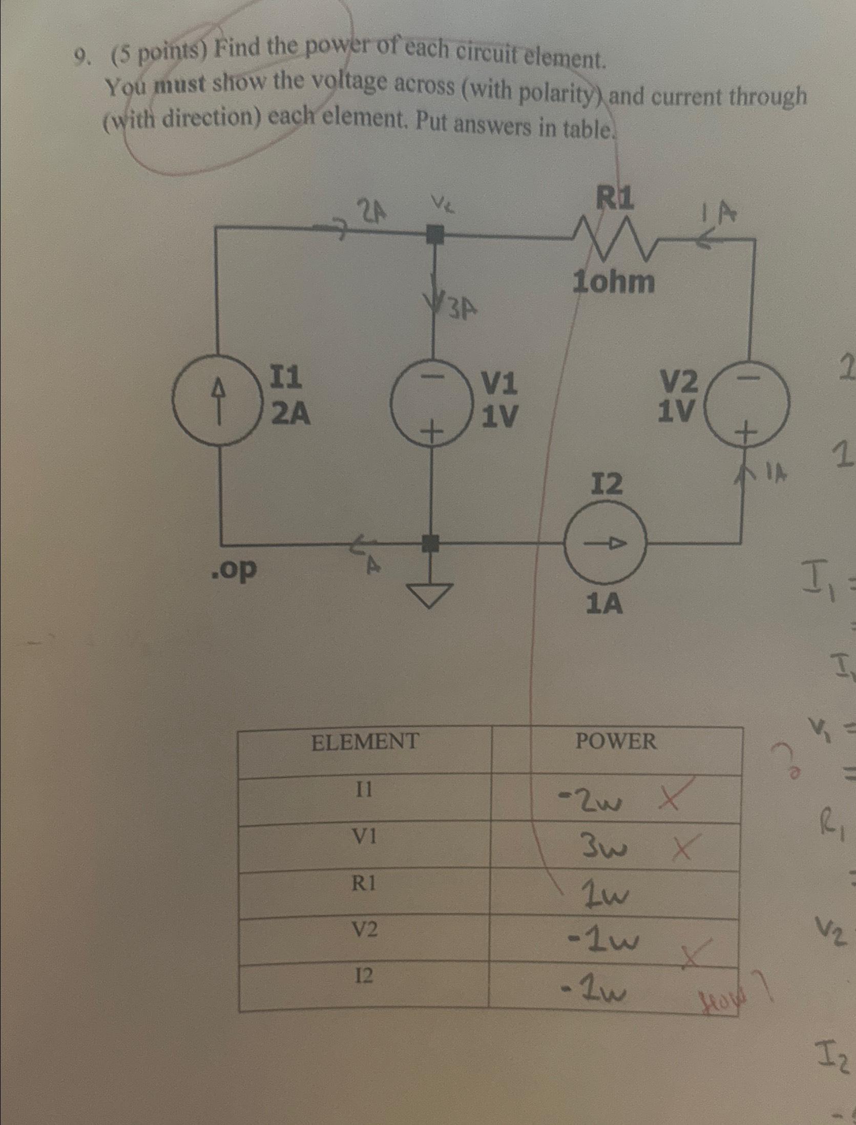 Solved (5 ﻿points) ﻿Find the power of each circuit | Chegg.com