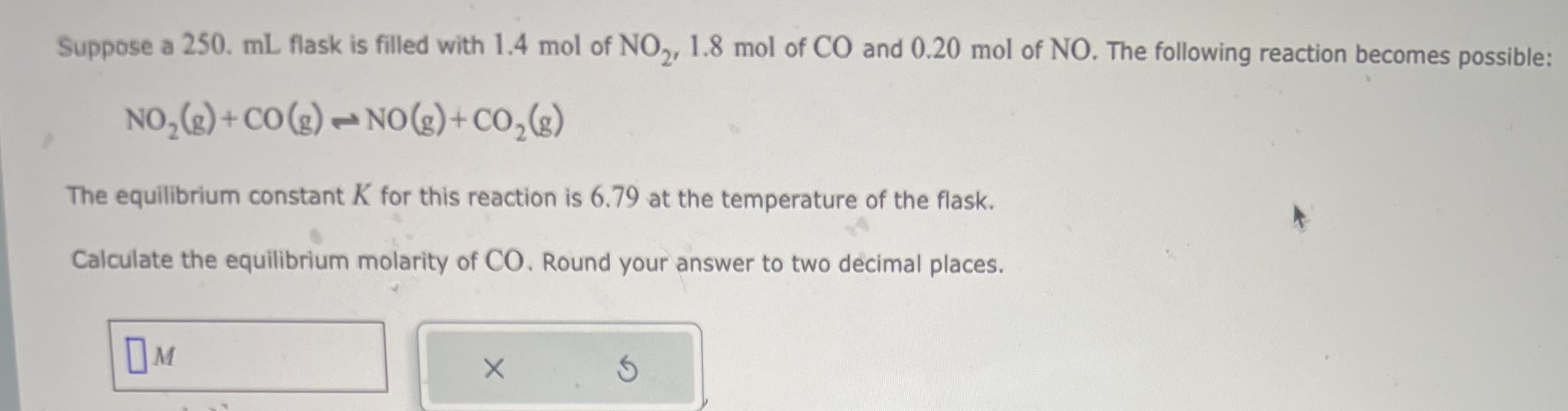 Solved Suppose a 250. ﻿mL flask is filled with 1.4mol of | Chegg.com