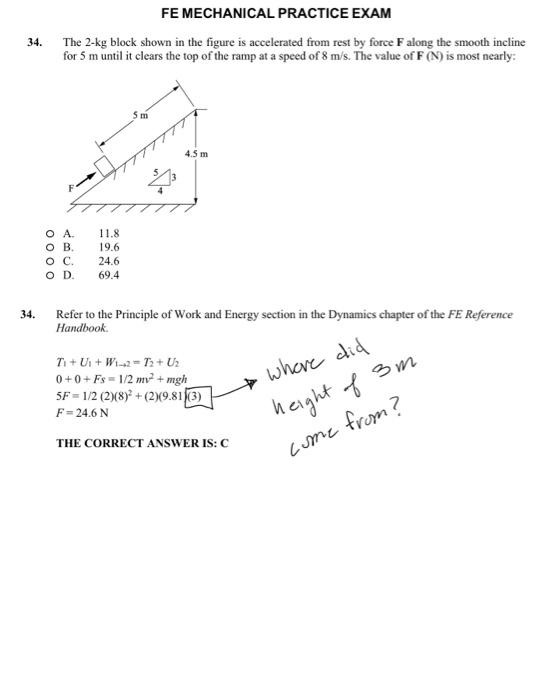 Solved FE ExamI understand this formula until I see the | Chegg.com