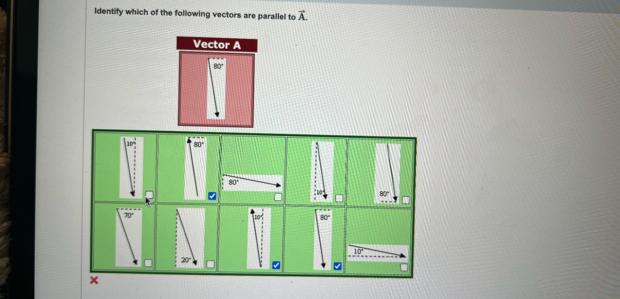 Solved Identify which of the following vectors are parallel | Chegg.com