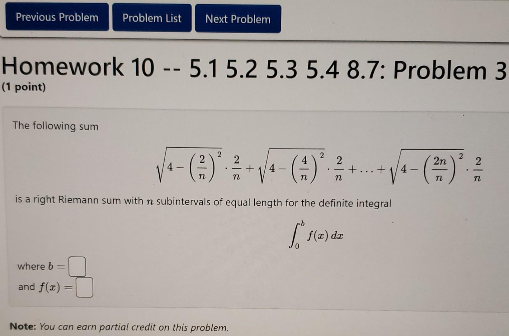 Solved Homework 10 -- 5.15 .25 .3 5.4 8.7: Problem 3 (1 | Chegg.com
