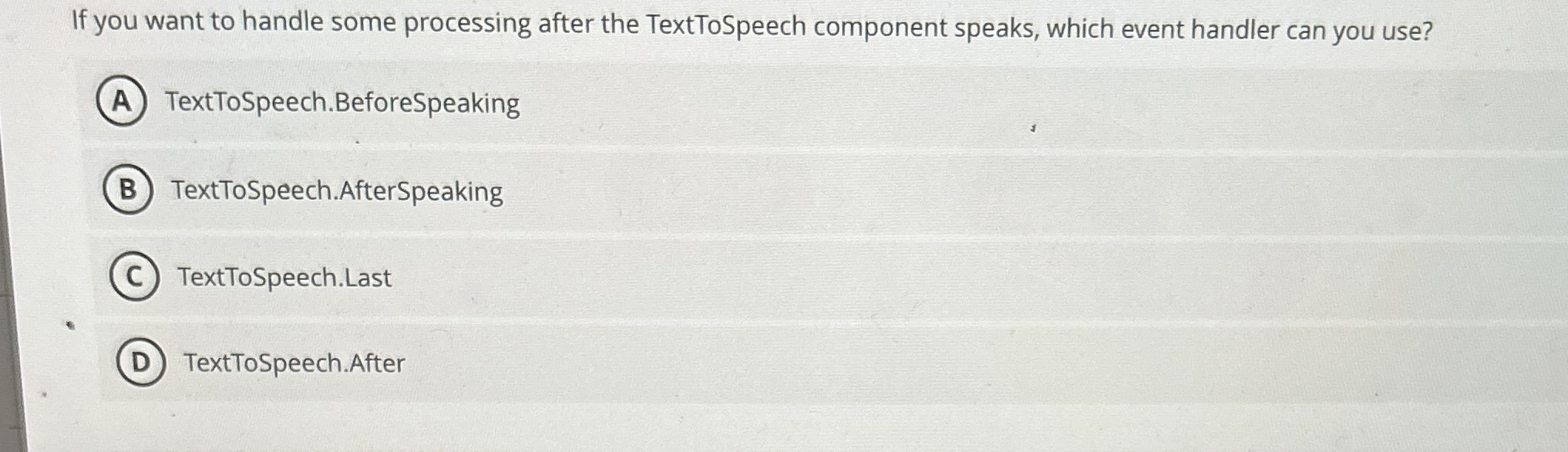 Solved If you want to handle some processing after the | Chegg.com