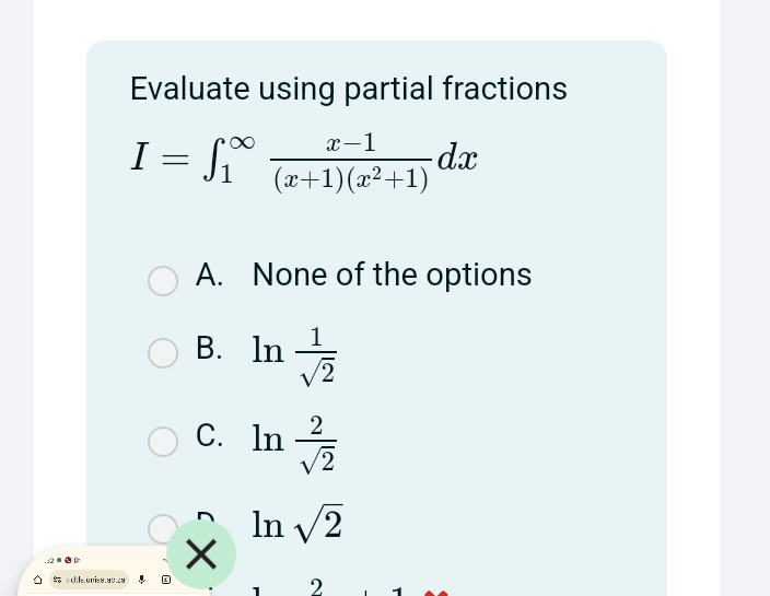 Solved Evaluate using partial | Chegg.com