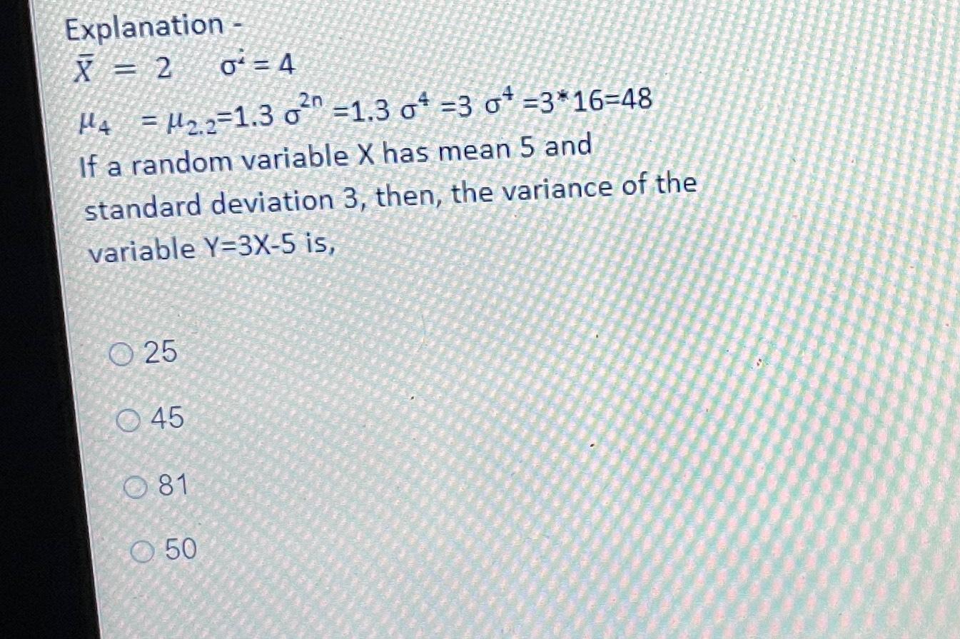 Solved Explanation | Chegg.com