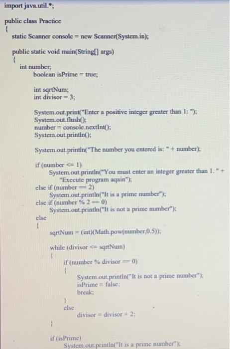 Solved import java.util."; public class Practice { static | Chegg.com