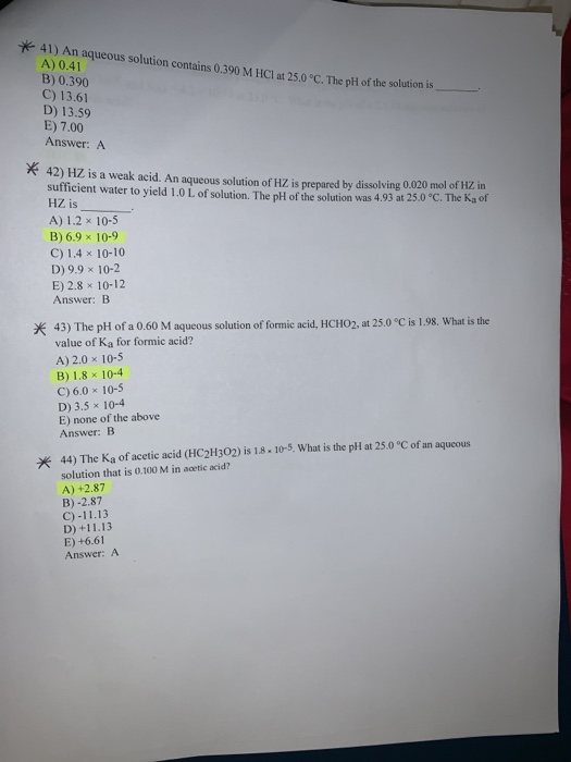 Solved I have the answers, I just need to know the work, how | Chegg.com