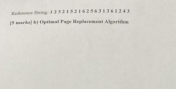 Solved Q1. Calculate the number of page faults for the | Chegg.com