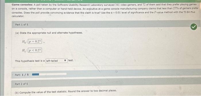 Solved Game consoles: A poli taken by the Software Usability | Chegg.com
