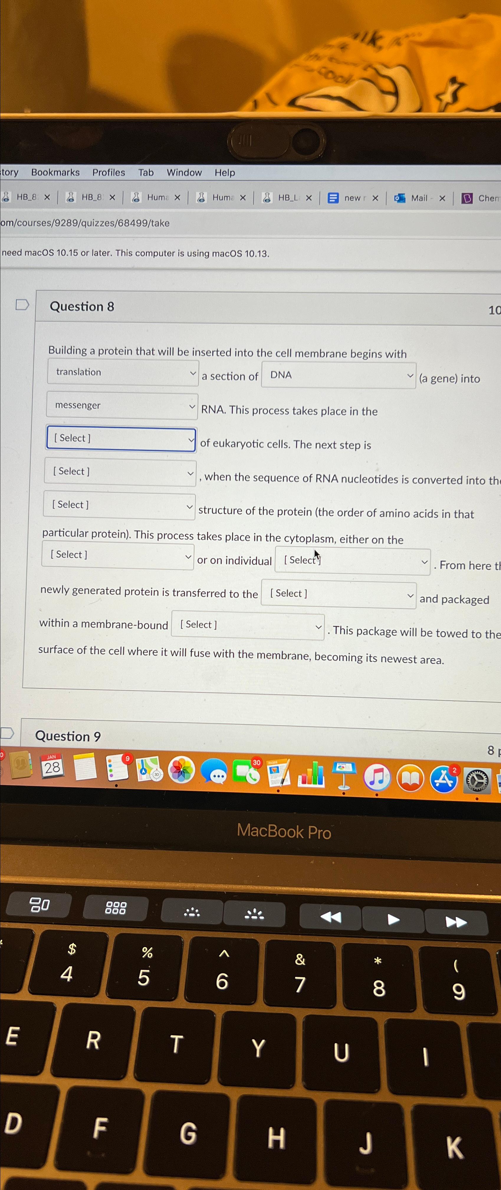 Solved need macOS 10.15 ﻿or later. This computer is using | Chegg.com