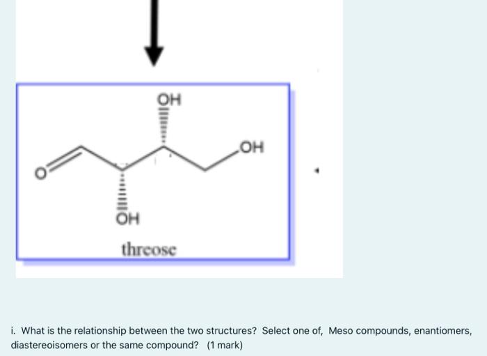 Solved Two stereochemical structures for the sugar threose | Chegg.com