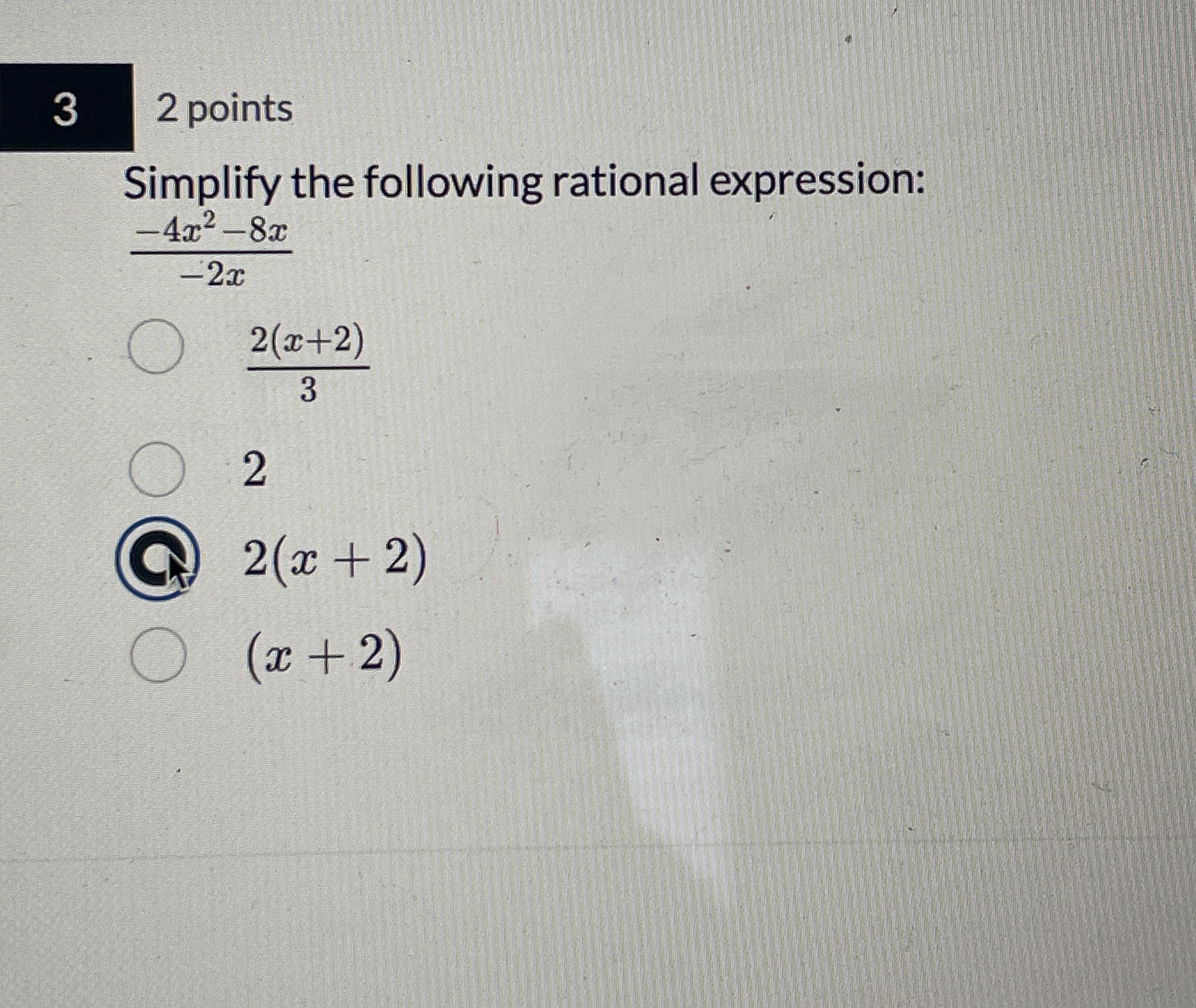 32 ﻿pointsSimplify the following rational | Chegg.com