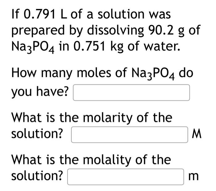Solved Calculate the molality of the following solution. 3.2 | Chegg.com