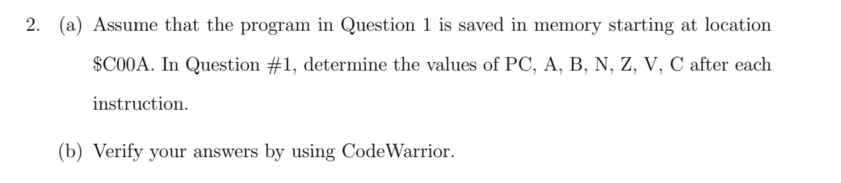 Solved Question #1 Convert the following assembly program | Chegg.com