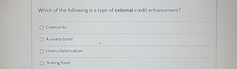 Solved Which of the following is a type of external credit | Chegg.com