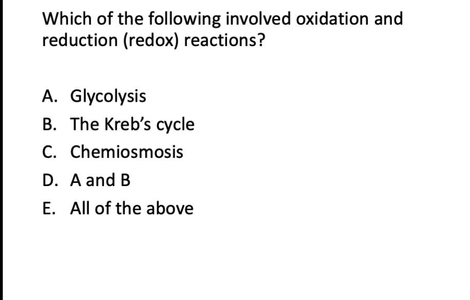 Solved Which of the following involved oxidation | Chegg.com
