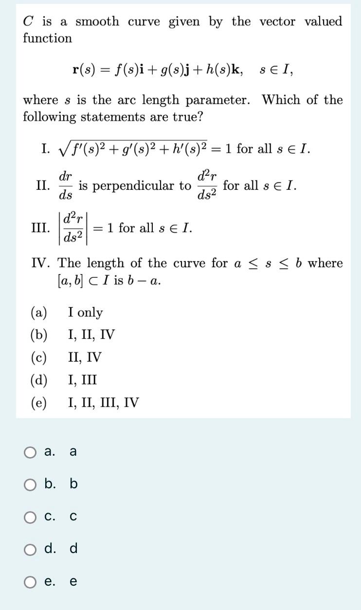 Solved C is a smooth curve given by the vector valued | Chegg.com