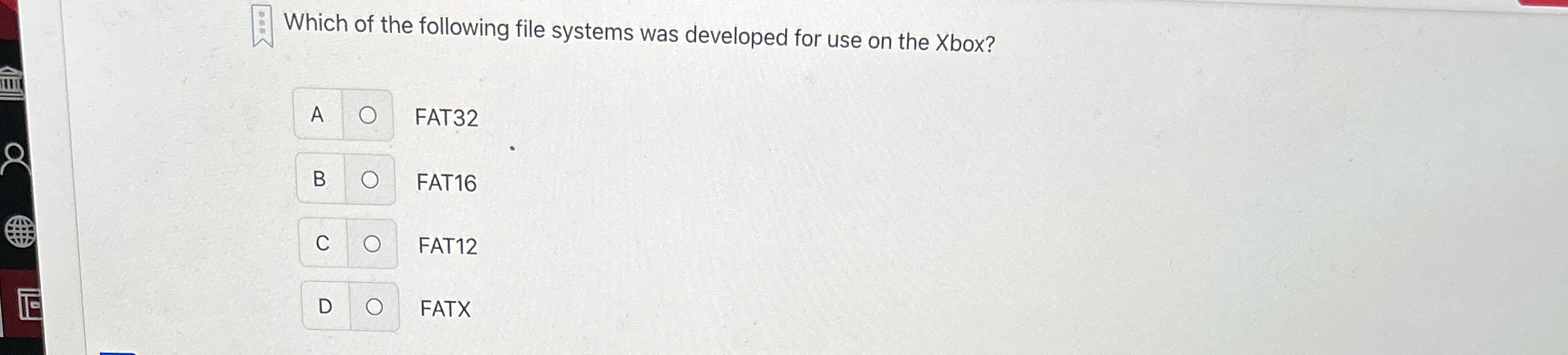 Solved Which of the following file systems was developed for | Chegg.com