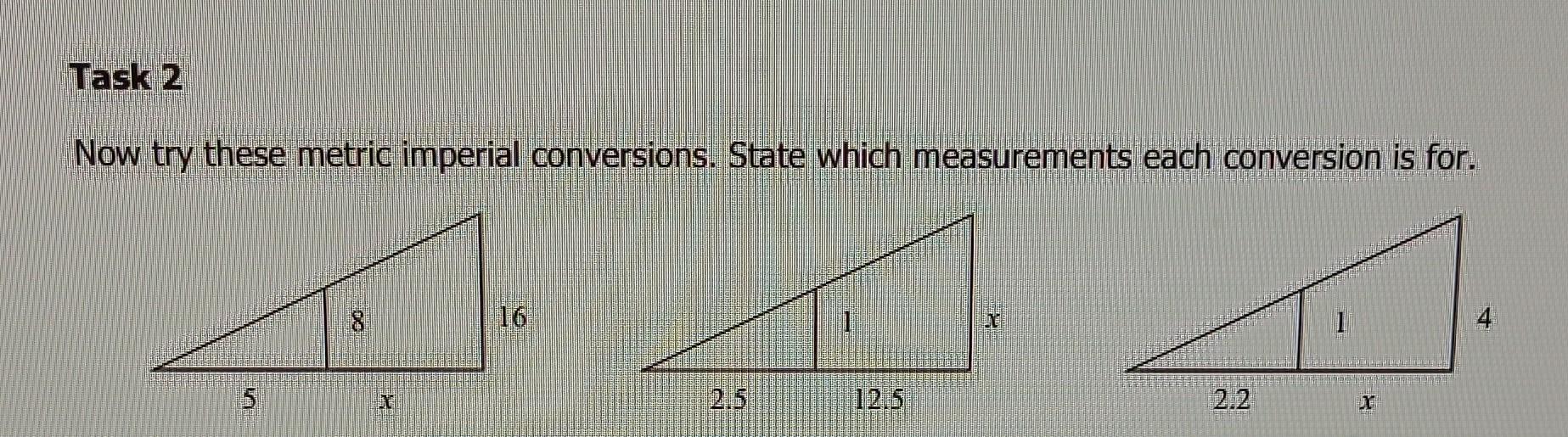 Solved Now try these metric imperial conversions. State | Chegg.com