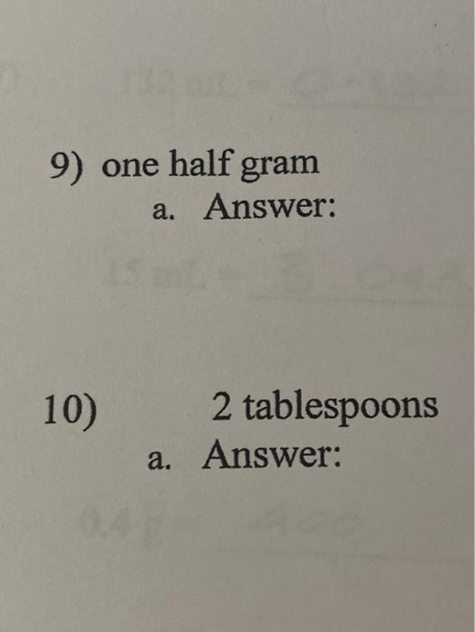 Solved express in proper , apothecary, metric, or household | Chegg.com