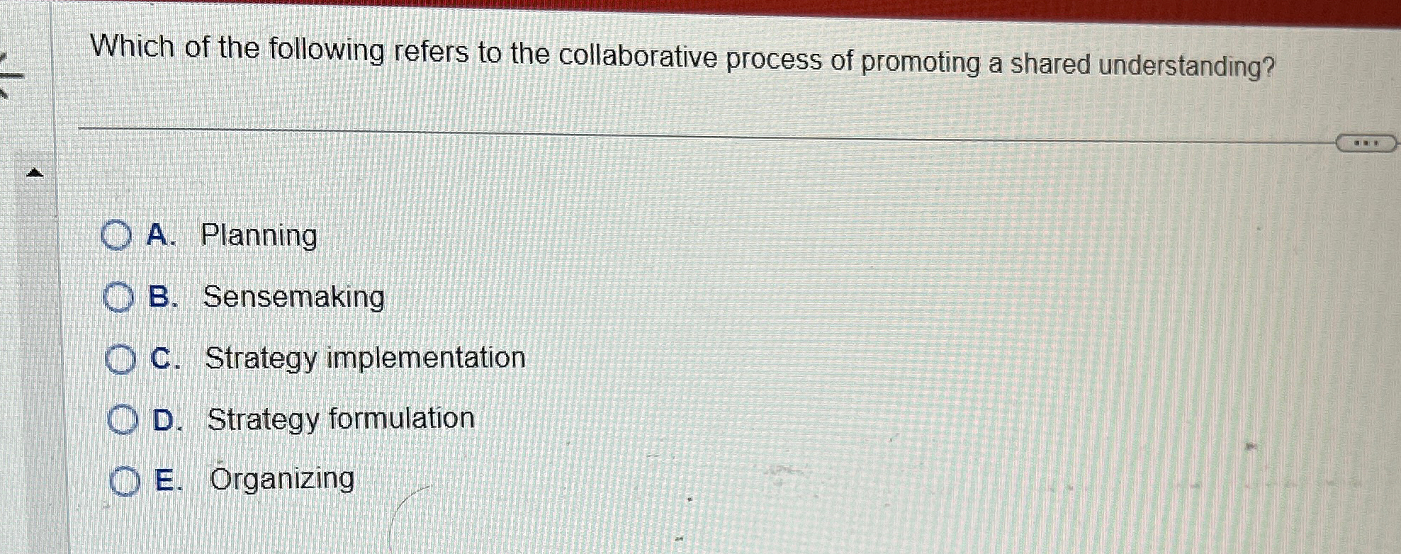 Solved Which of the following refers to the collaborative | Chegg.com