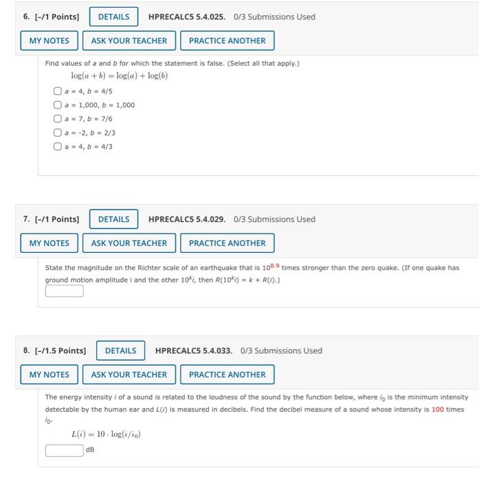 Solved Find values of a and b for which the statement is | Chegg.com