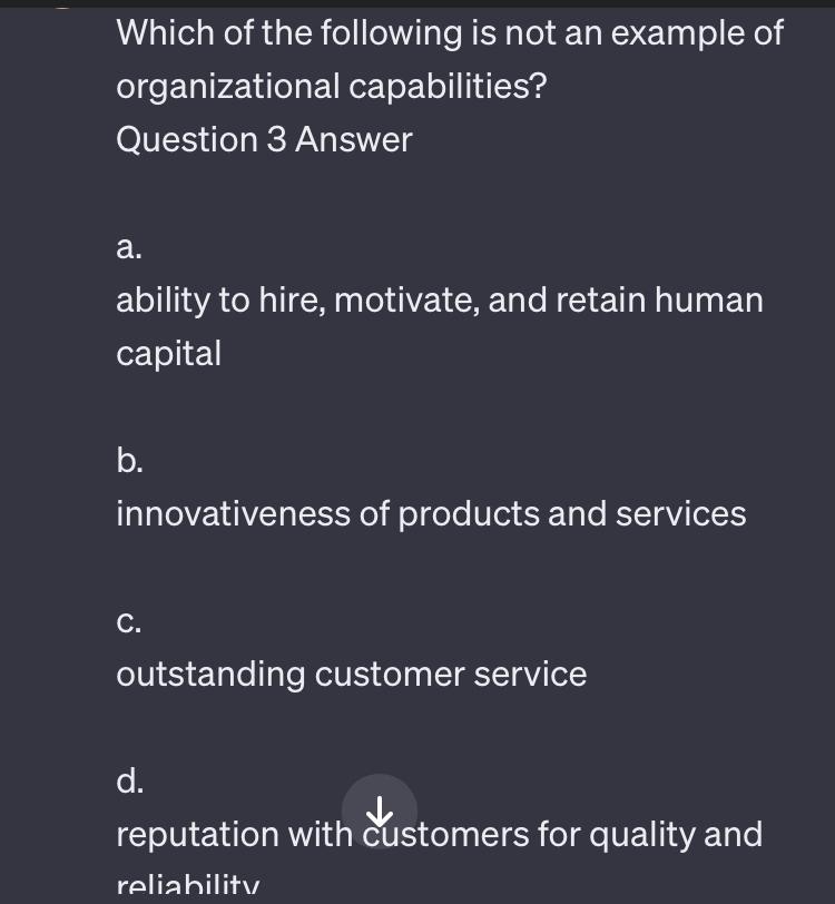 Solved Which of the following is not an example of | Chegg.com