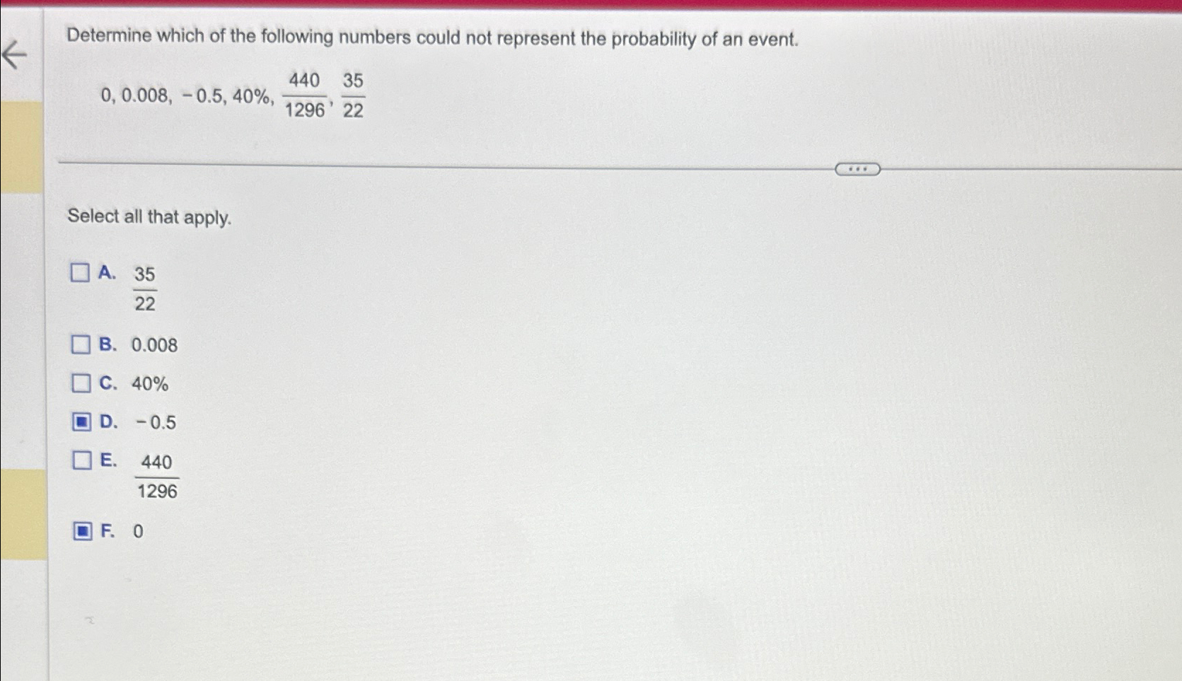 Solved Determine which of the following numbers could not | Chegg.com