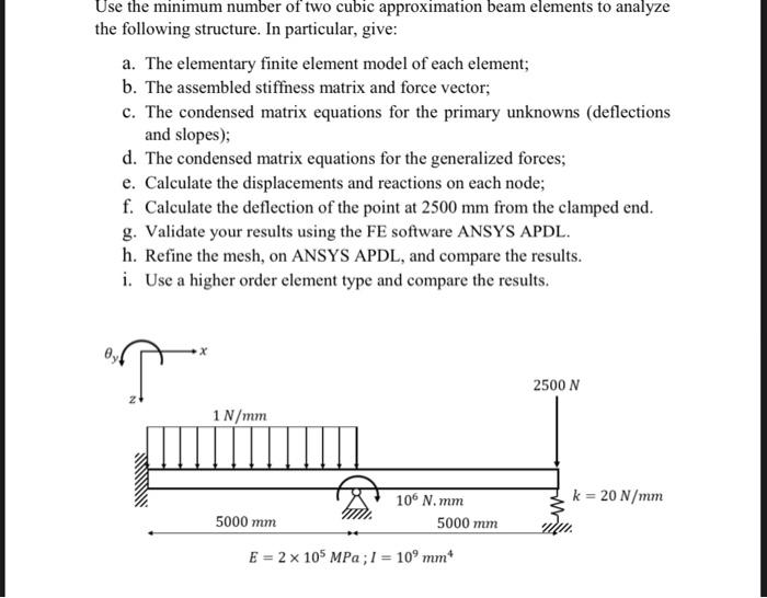 Solved Use the finite element analysis software ANSYS APDL | Chegg.com