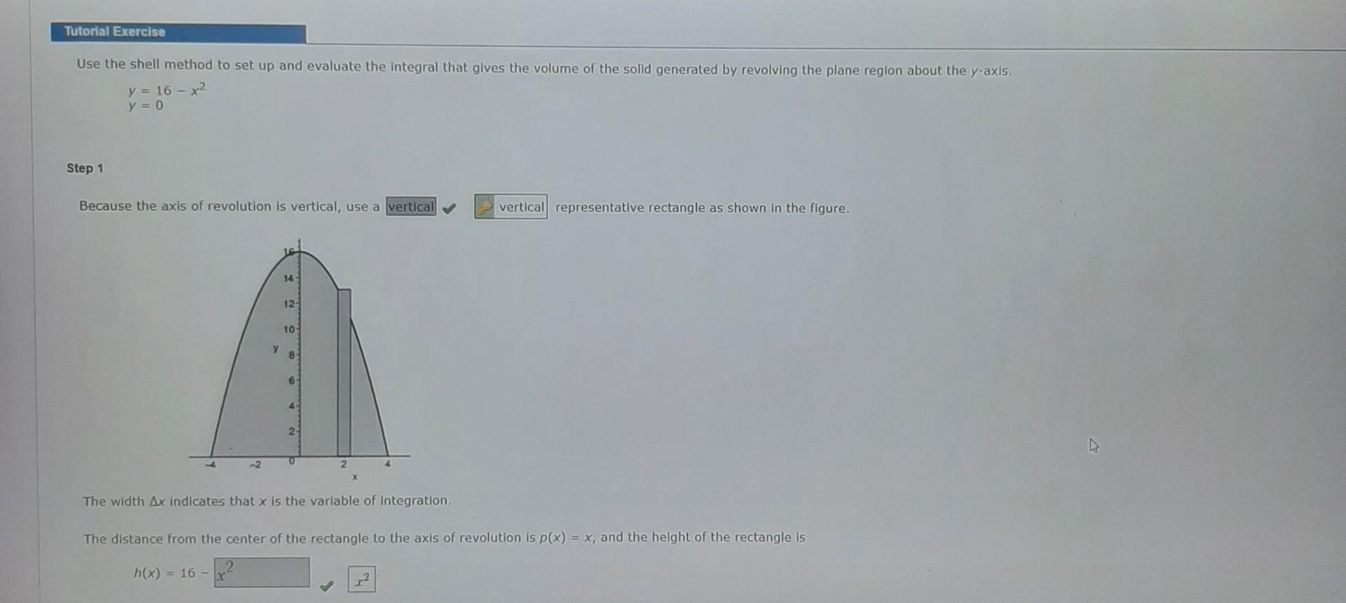 Solved Use the shell method to set up and evaluate the | Chegg.com