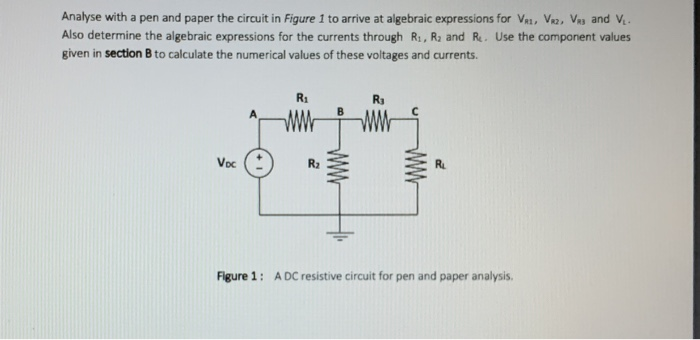 Solved Analyse with a pen and paper the circuit in Figure 1 | Chegg.com
