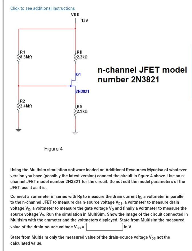 Solved Click to see additional instructions VDD 13V R1 RD | Chegg.com