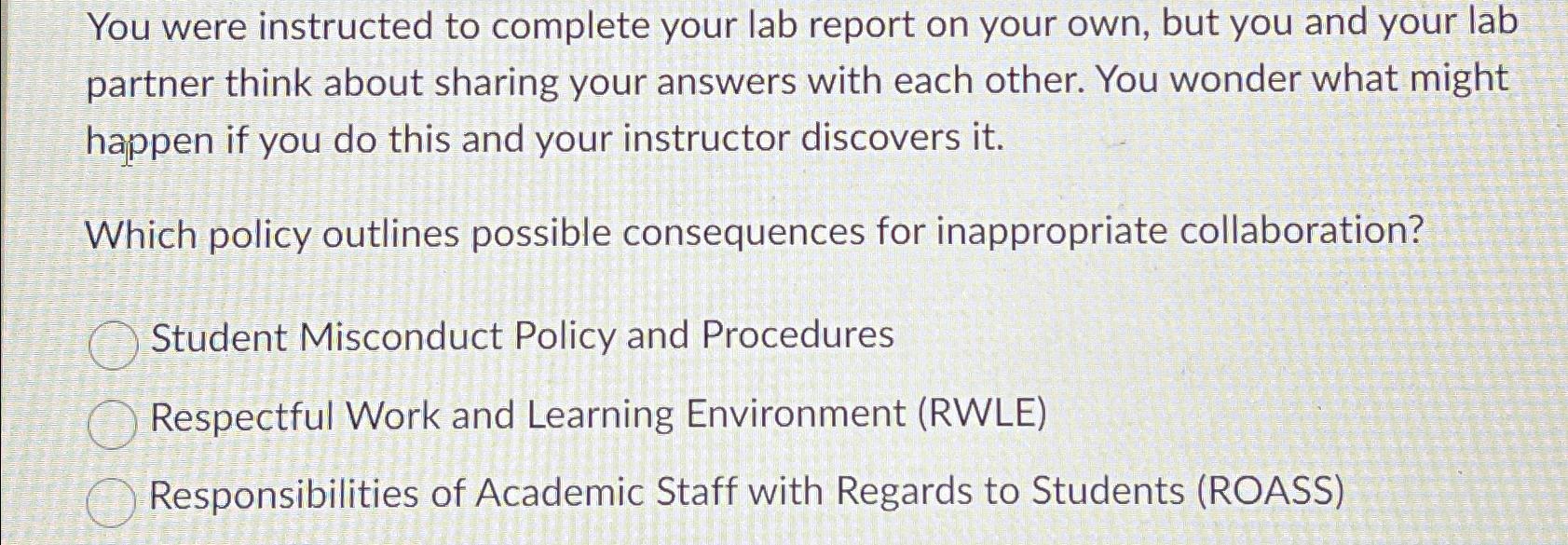 Solved You were instructed to complete your lab report on | Chegg.com