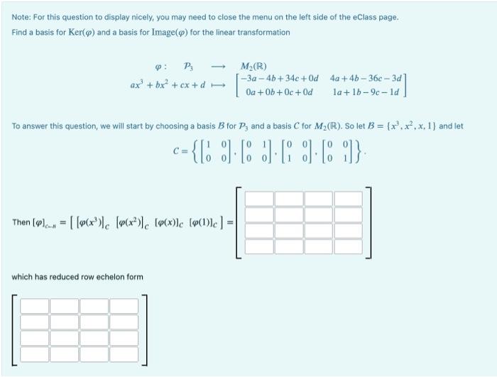 Solved Note: For this question to display nicely, you may | Chegg.com