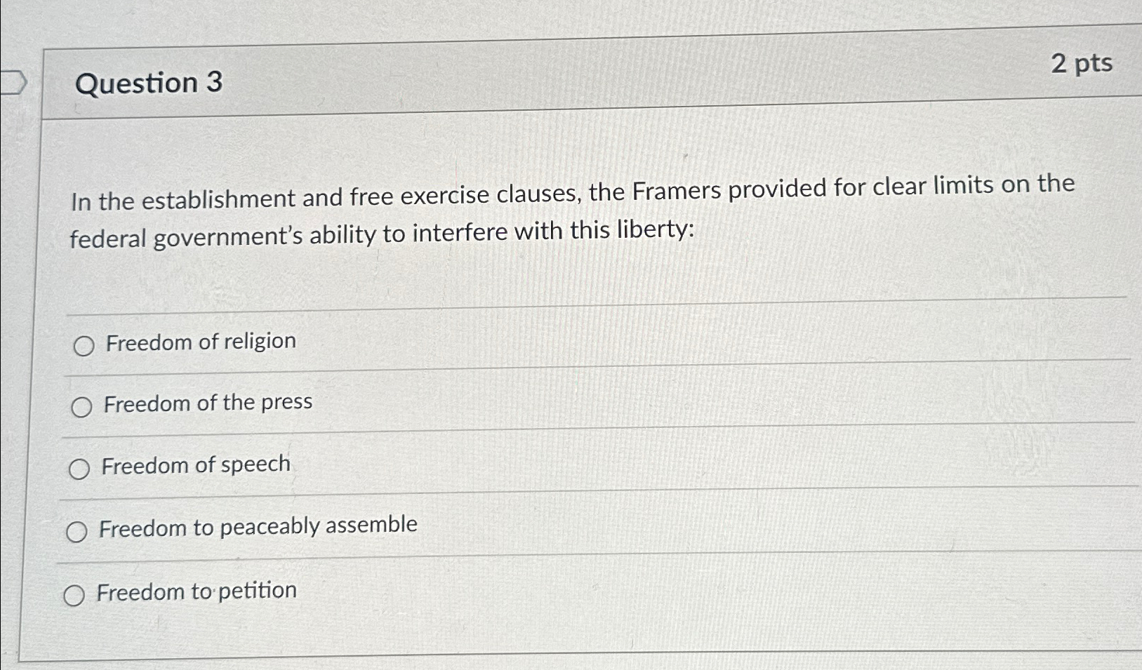 Solved Question 32 ﻿ptsIn the establishment and free | Chegg.com