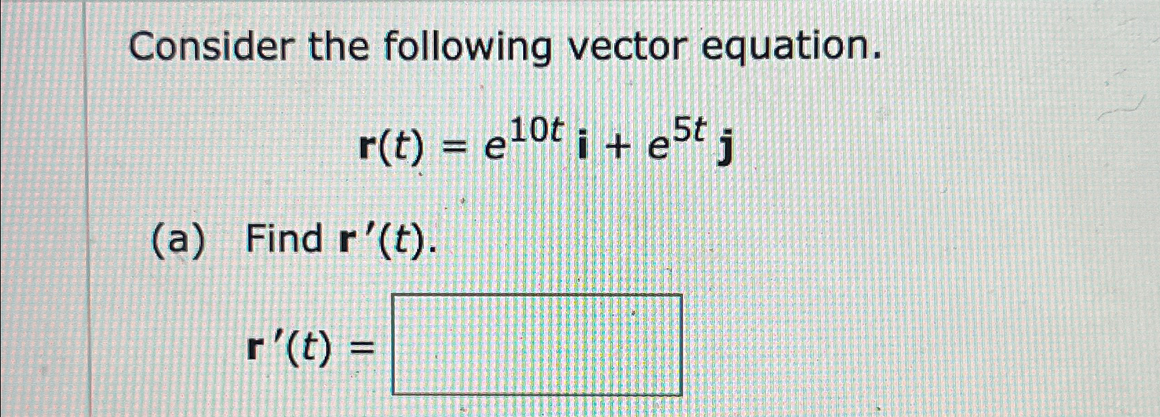 Solved Consider the following vector | Chegg.com