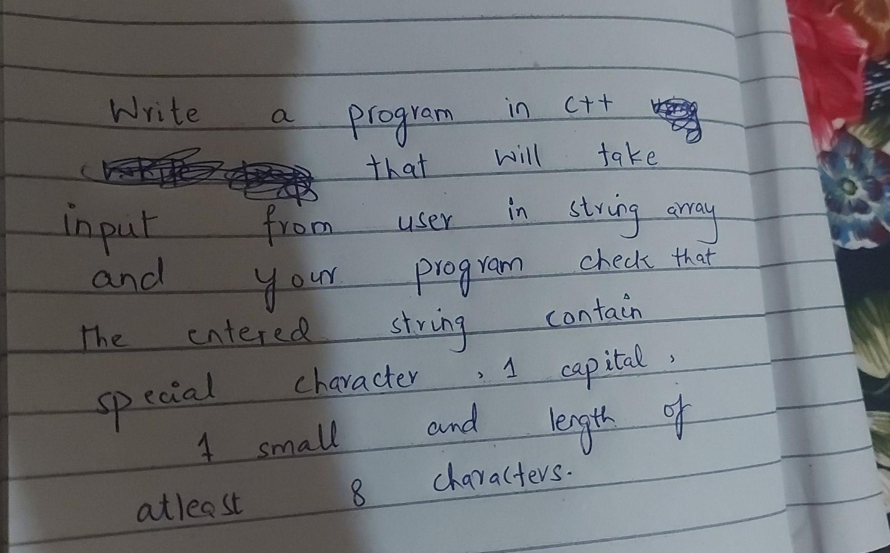 Solved Write A जरा Input In String Array Program Ctt That