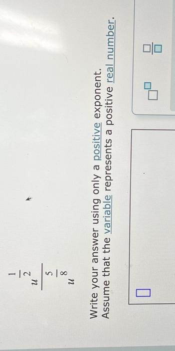 Solved u85u21 Write your answer using only a positive | Chegg.com