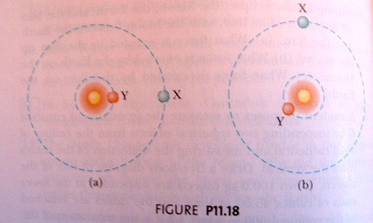 Solved FIGURE P11.18 Two planets X and Y travel | Chegg.com