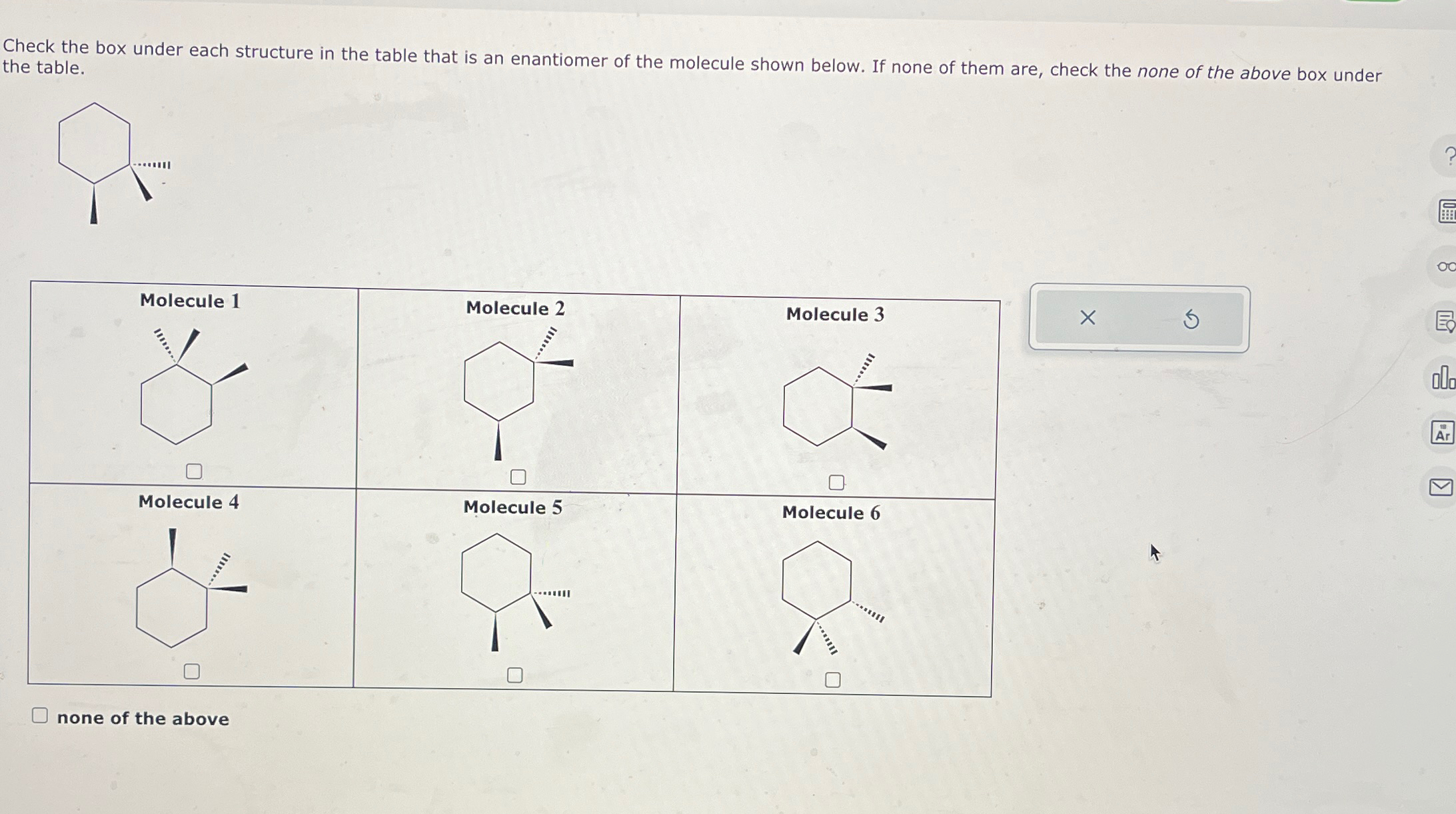 Solved Check the box under each structure in the table that | Chegg.com