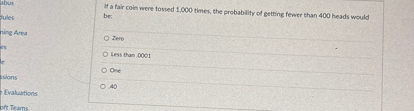 Solved If a fair coin were tossed 1,000 ﻿times, the | Chegg.com