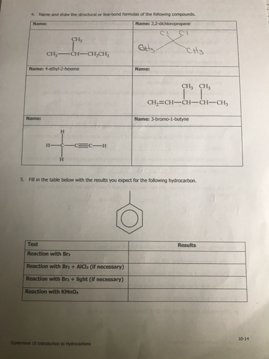 Solved 4. Name and draw the structural or line-bond formulas | Chegg.com