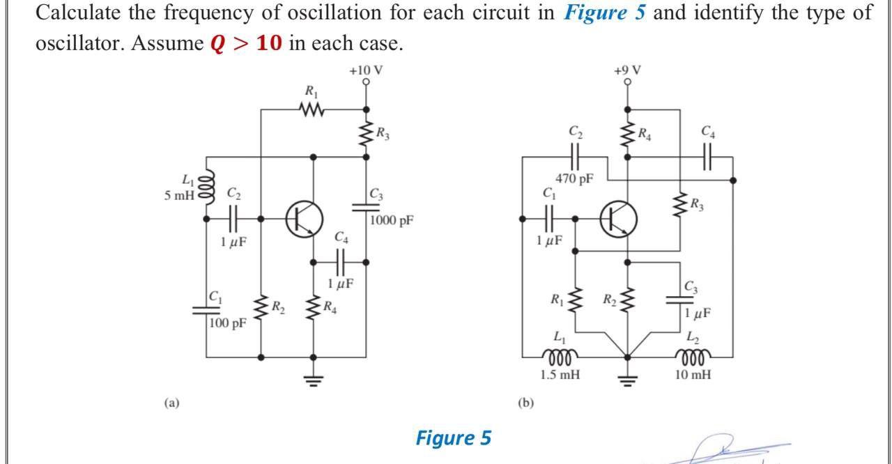 Solved Calculate the frequency of oscillation for each | Chegg.com