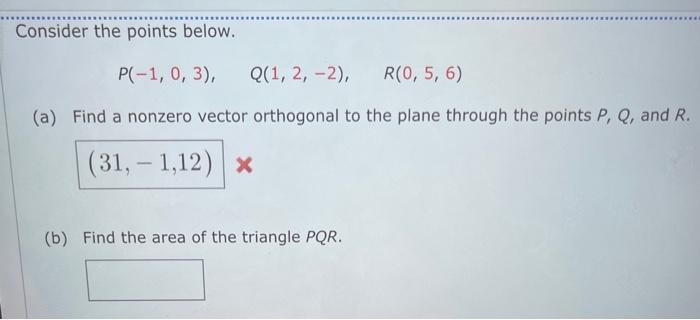 Solved Consider the points below. | Chegg.com