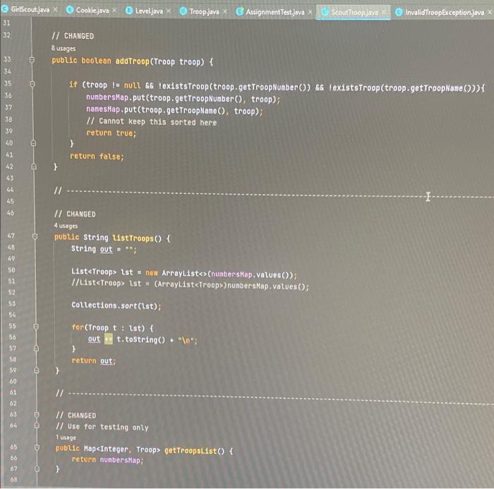 Solved How do I change my code to reflect the UML changes as | Chegg.com