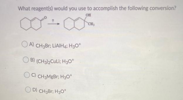 Solved How would you accomplish the following conversion? | Chegg.com