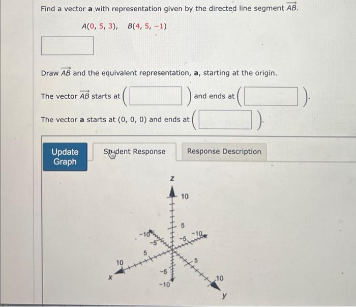 Solved Find a vector a with representation given by the | Chegg.com