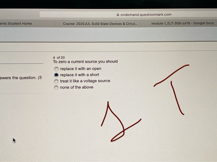 Solved ondemand.questionmark.com ents Student Home Course: | Chegg.com
